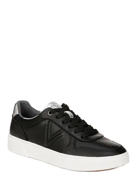 Vionic Kimmie Court Sneaker - Black/silver Leather