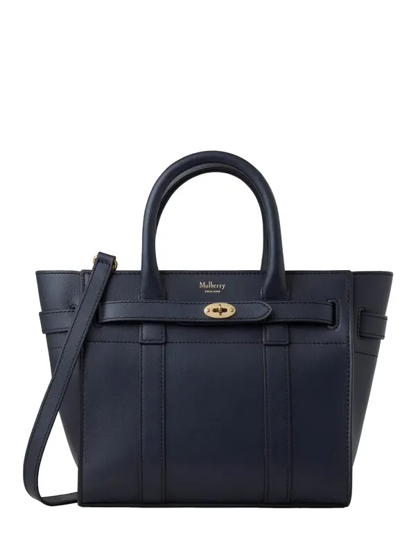 Mulberry Mini Zipped Bayswater Leather Satchel - Night Sky