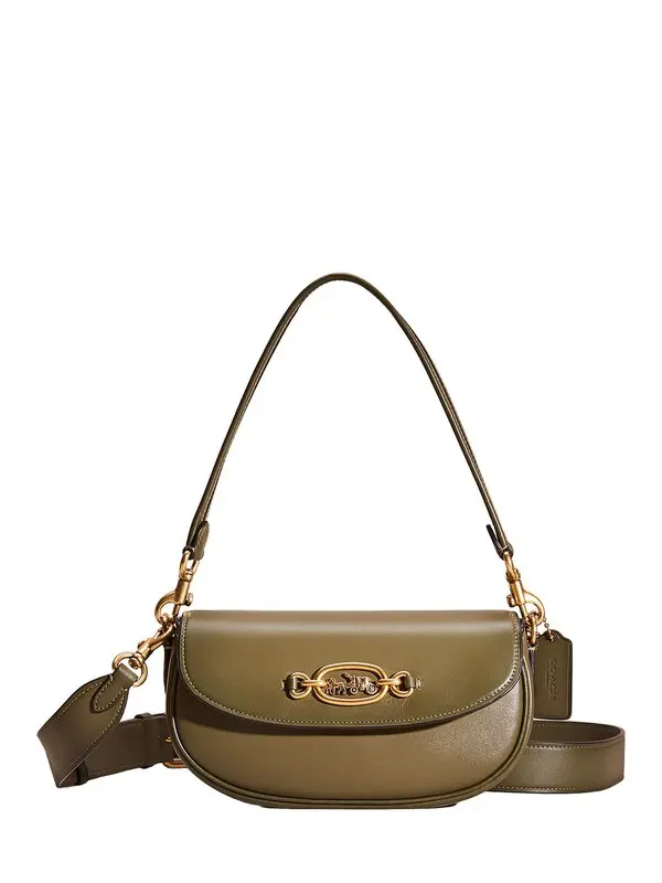 COACH Harley Shoulder Bag 23 - Brass/army Green