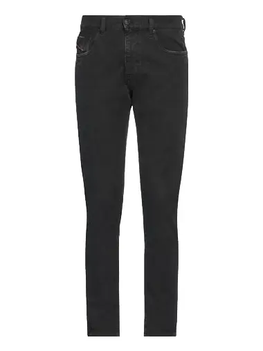 Diesel Cotton-blend Straight-leg Jeans - Black