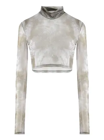 OFF-WHITE™ Tulle Crop Top - Green