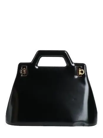 FERRAGAMO Leather Handbag - Black