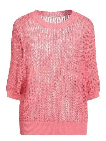 Peserico Crewneck Lightweight Knit Sweater - Pink