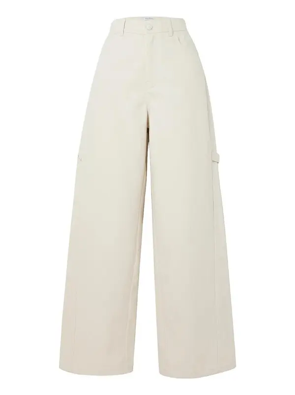 Max Mara Segnale High-rise Wide-leg Jeans - Neutrals