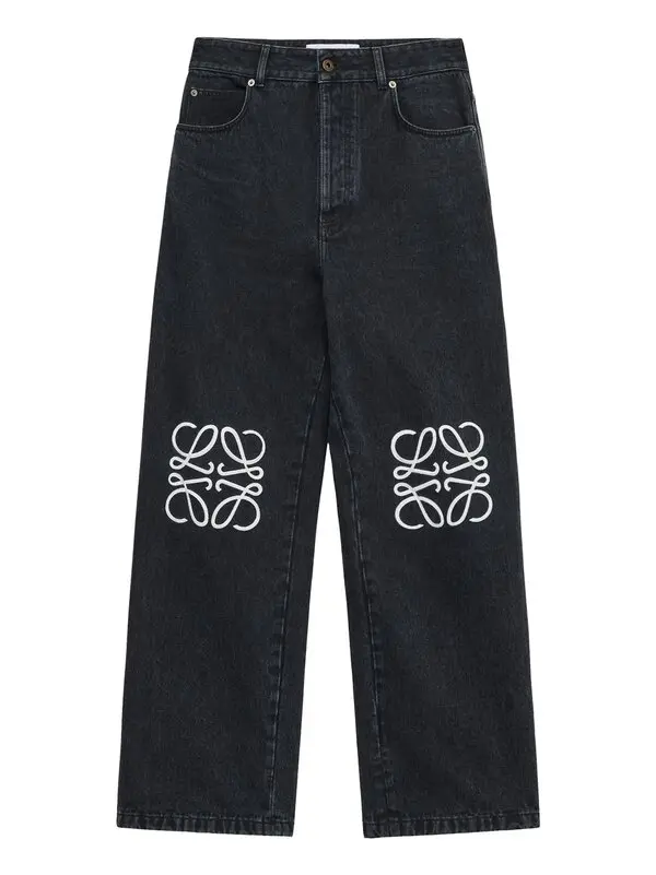 Loewe Anagram Baggy Jeans - Black