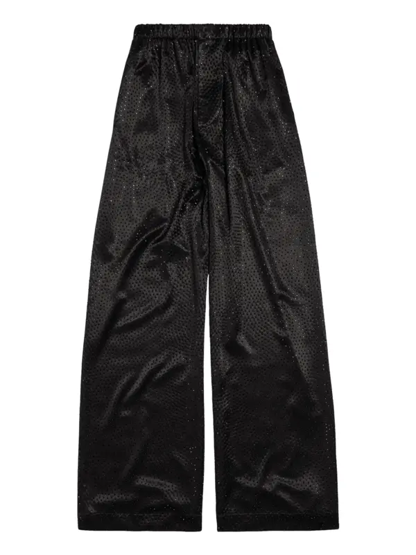 Balenciaga Embellished Pyjama Trousers - Purple