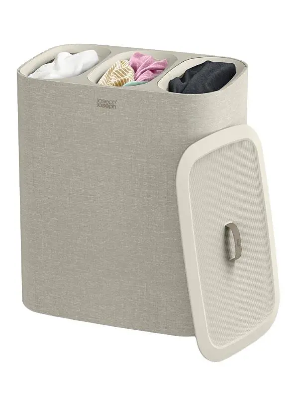 ETHNICRAFT Tota Trio 90l Laundry Separation Basket - Beige