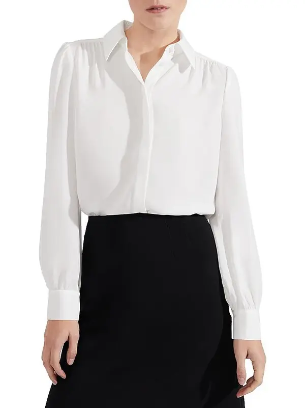 HOBBS LONDON Caitlyn Shirt - Ivory