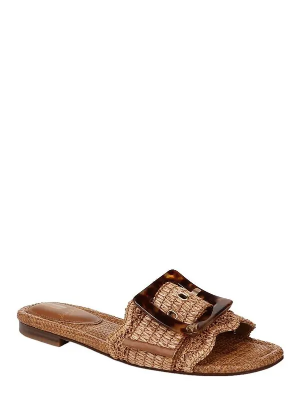 Sam Edelman Bambi Woven Slide Sandals - Cuoio