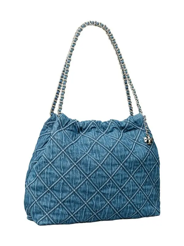 Tory Burch Fleming Soft Hobo Bag - Denim