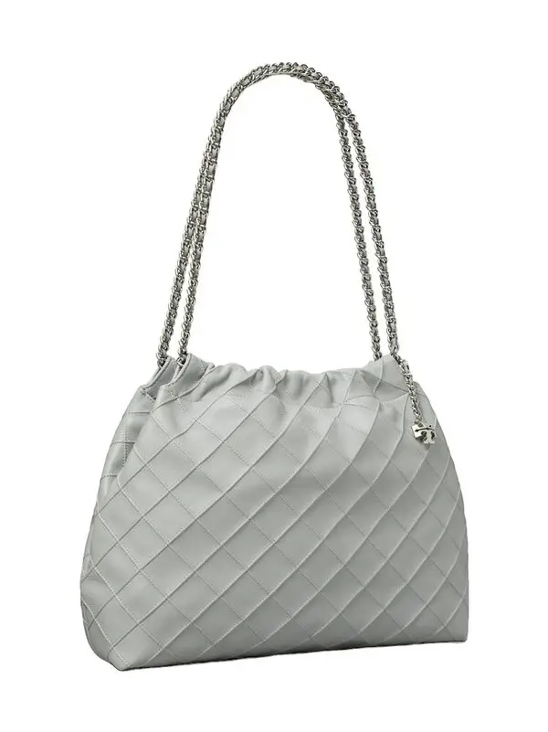 Tory Burch Fleming Soft Hobo Bag - Gray