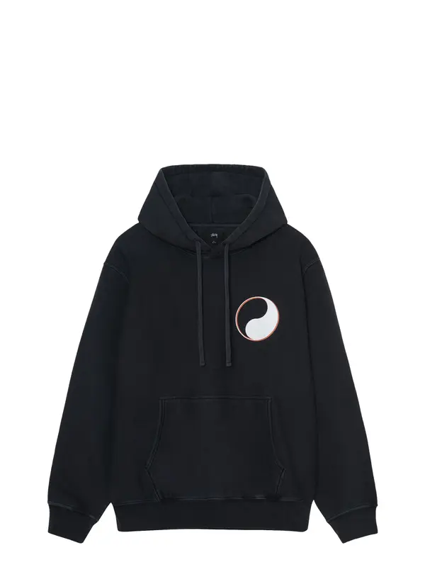 StÜssy X Our Legacy Drop Shadow Pigment Dyed Hoodie - Black