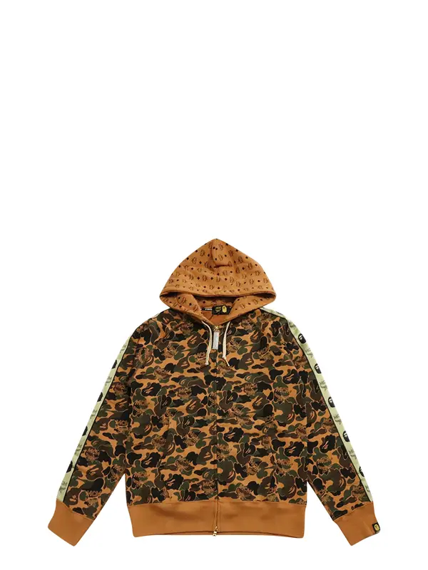 BAPE X Mcm Camo Zip Hoodie - Brown