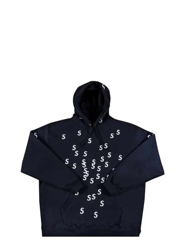 Supreme Embroidered S Hooded Sweatshirt - Blue