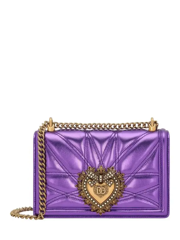 Dolce & Gabbana Devotion Shoulder Bag - Purple
