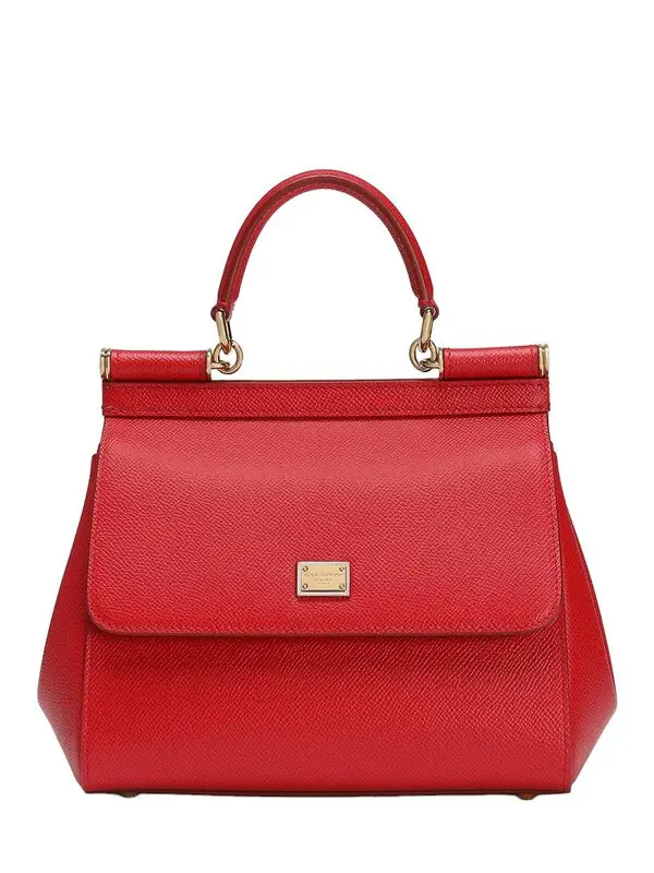 Dolce & Gabbana Small Sicily Handbag - Red