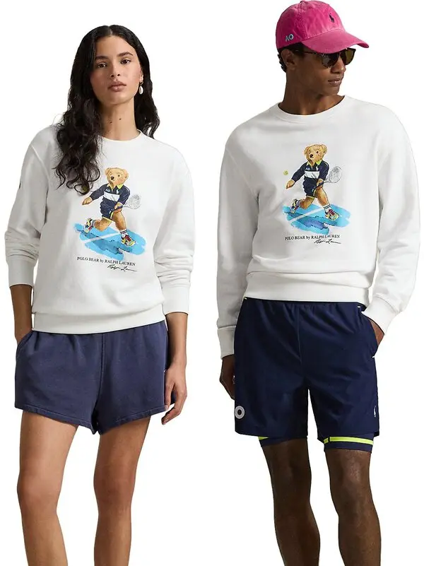 Ralph Lauren Australian Open Polo Bear Sweatshirt - White