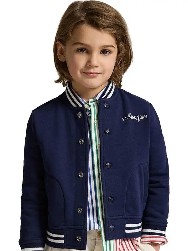 Ralph Lauren Triple-pony Fleece Jacket - Newport Navy