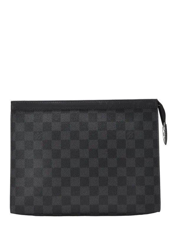 LOUIS VUITTON Damier Graphite Pochette Voyage - Black
