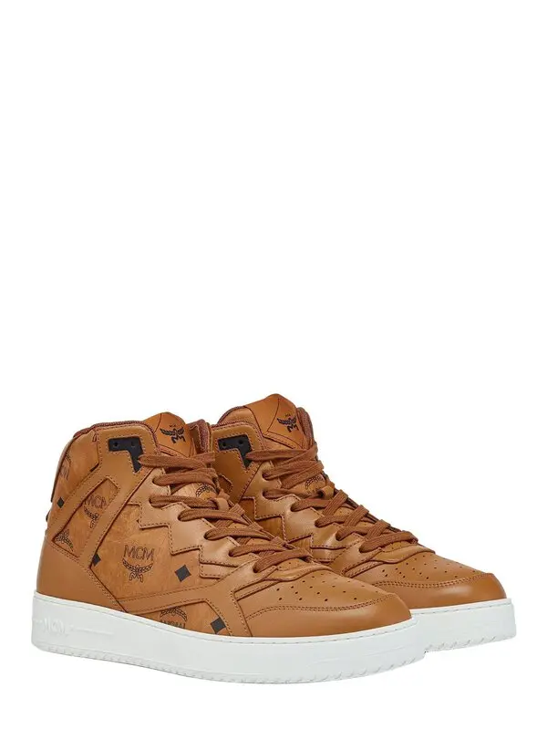 Mcm Neo Terrain Hi Sneakers - Cognac