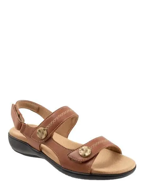 Trotters Romi Stitch Slingback Sandal - Luggage