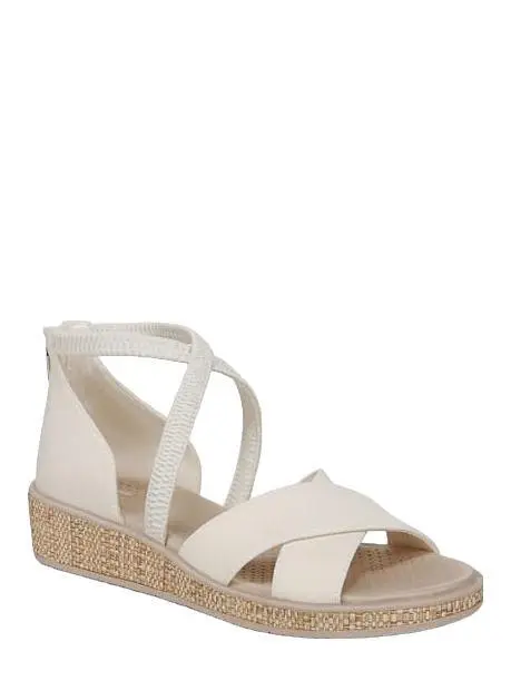 LIFESTRIDE Bzees Bali Wedge Sandal - Cream