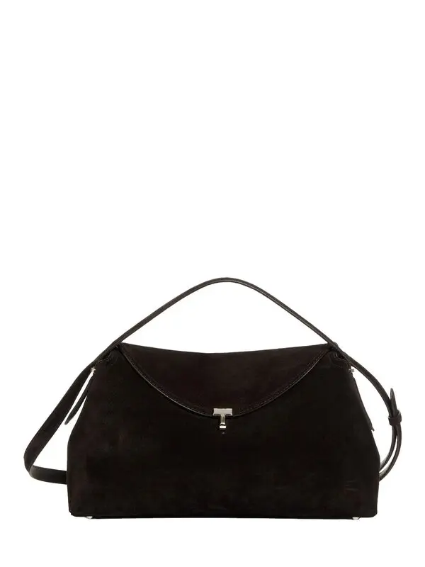 TOTEME T-lock Curved Top Handle Bag - Espresso