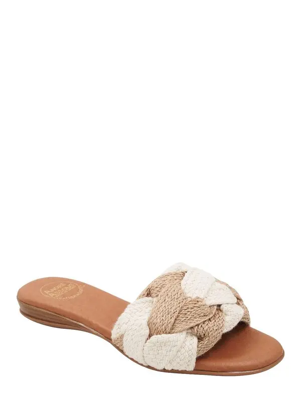 Andre Assous Nahala Sandal - White/ Natural