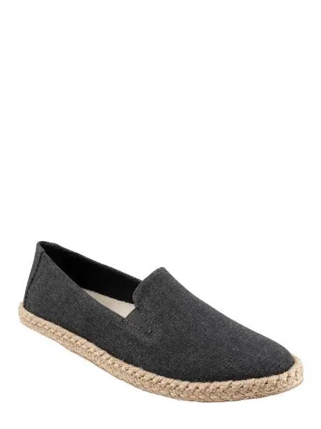 Trotters Poppy Espadrille Flat - Black Text