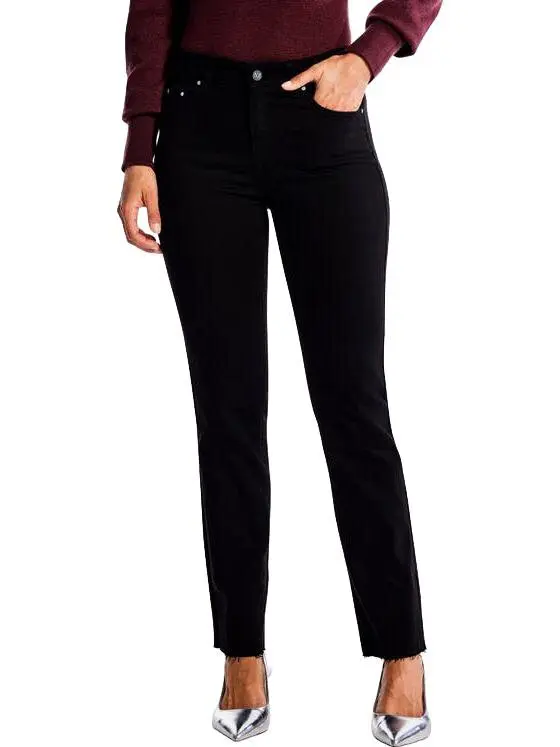 NIC+ZOE Ankle Straight Leg Jeans - Black Denim