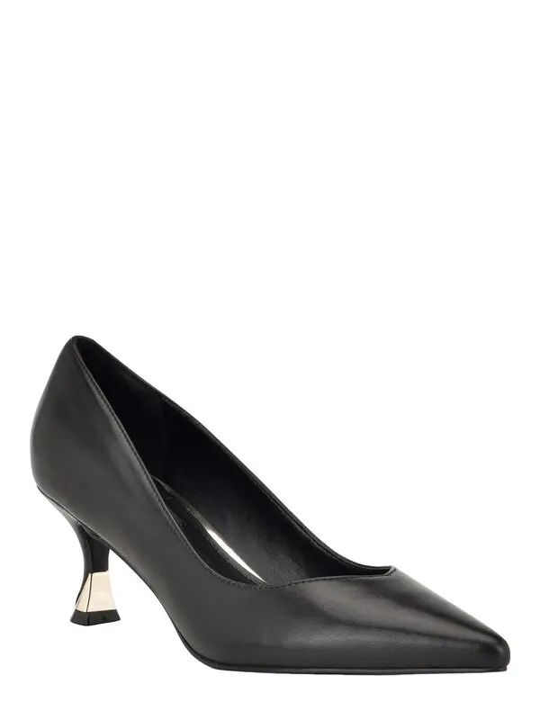 Nine West Ariella Pointed-toe Kitten Heel Pump - Black