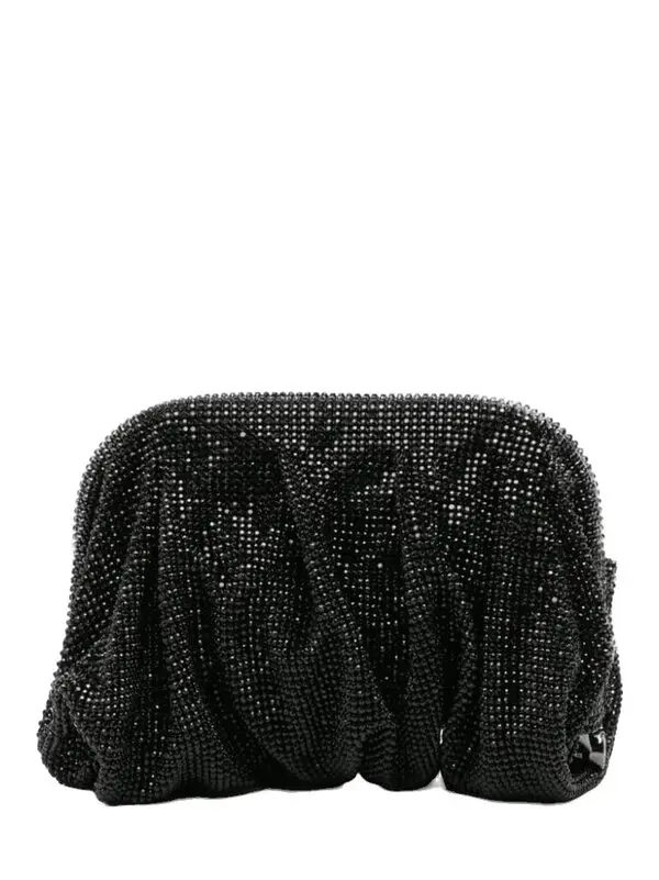Benedetta Bruzziches Venus Rhinestoned Clutch - Black