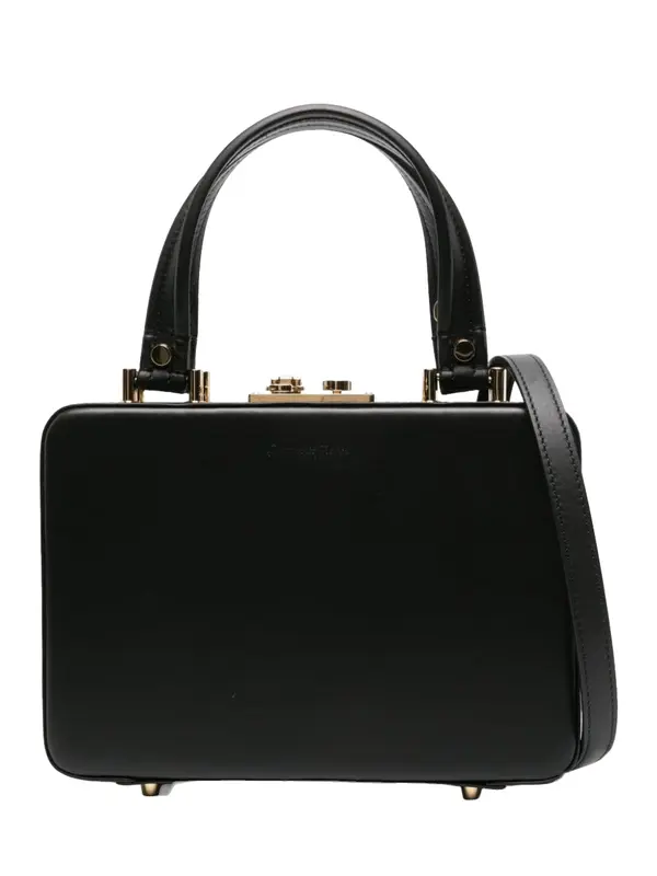 GIANVITO ROSSI Valì Leather Tote Bag - Black