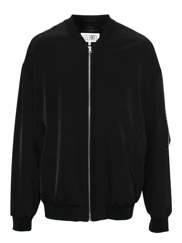 MAISON MARGIELA Twill Bomber Jacket - Black