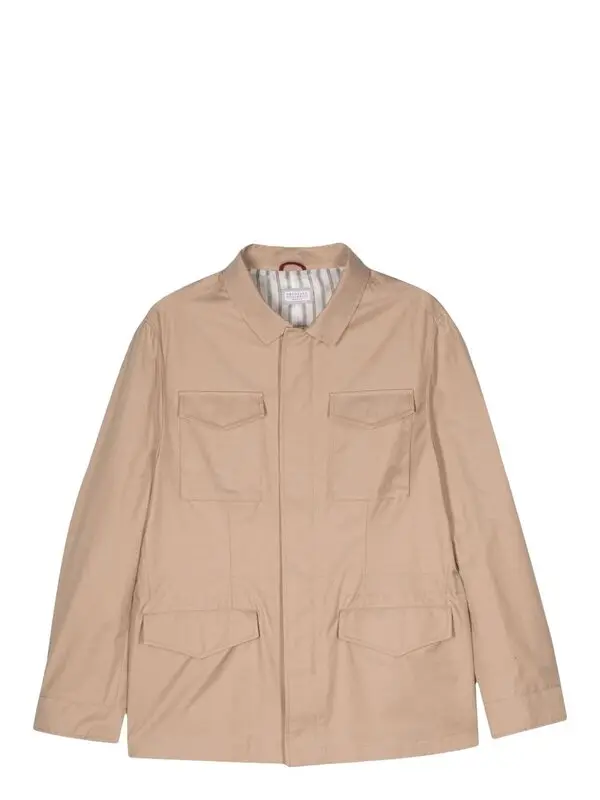 Brunello Cucinelli Zip-fastening Windbreaker Jacket - Neutrals