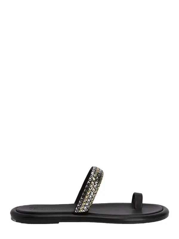 GIUSEPPE ZANOTTI Redouart Stud-embellished Sandals - Black