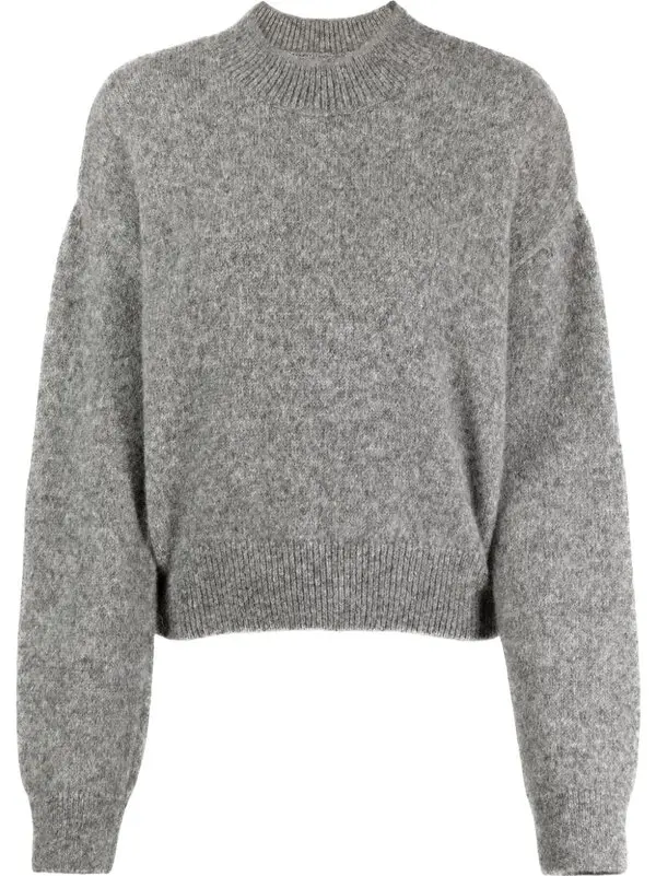 Jacquemus Logo Knit Sweater - Grey