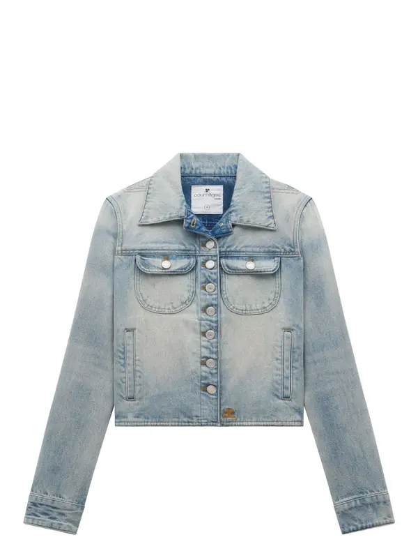 COURREGES Trucker Denim Jacket - Blue