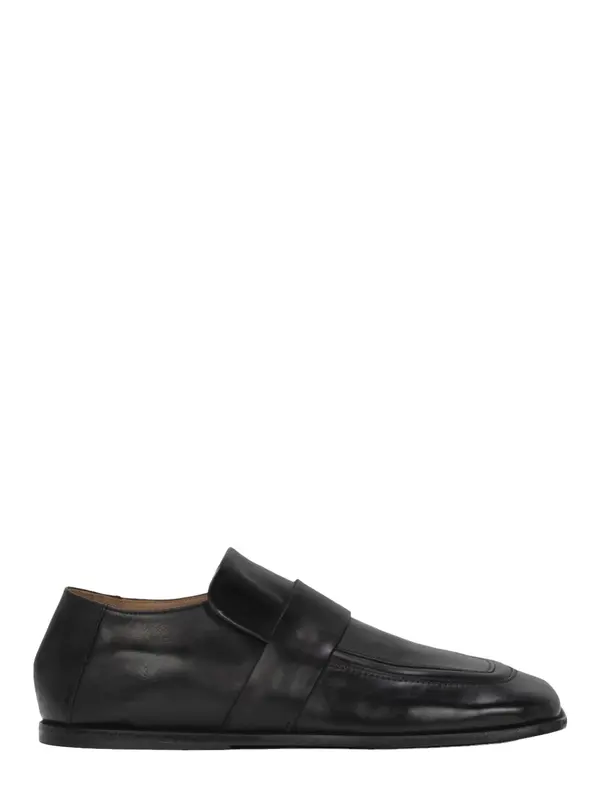 Marsèll Spatola Square-toe Leather Loafers - Black
