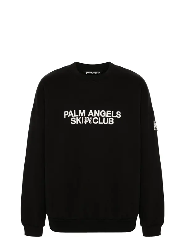 Palm Angels Pa Ski Club Cotton Sweatshirt - Black