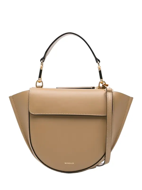 WANDLER Small Hortensia Leather Bag - Neutrals