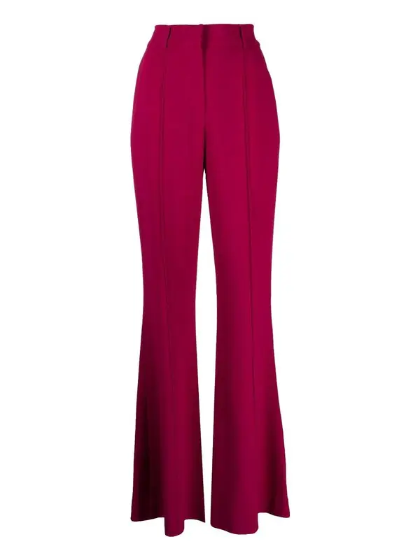 Elie Saab Cady Mid-rise Trousers - Purple