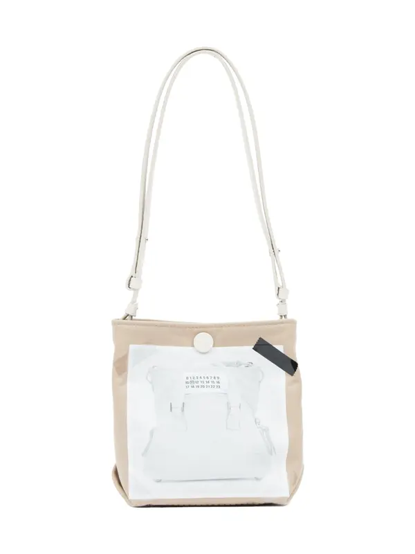 MAISON MARGIELA 5ac Trompe L'oeil-print Tote - Neutrals