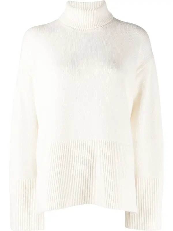 Alexis Yvonne Roll-neck Jumper - White