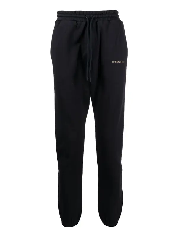 Buscemi Logo-print Cotton Track Pants - Black