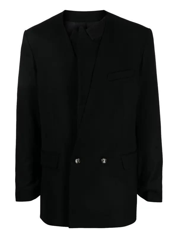 MARINA YEE Erza Asymmetric-edge Blazer - Black