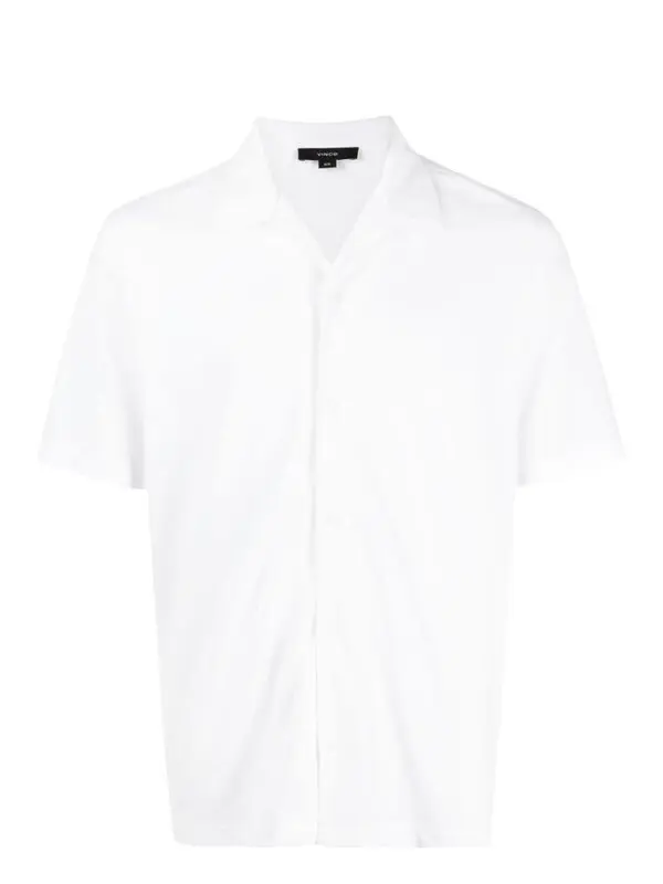 Vince Cotton Short-sleeve Shirt - White