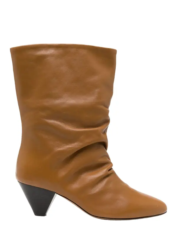 Isabel Marant Reachi Leather Boots - Brown