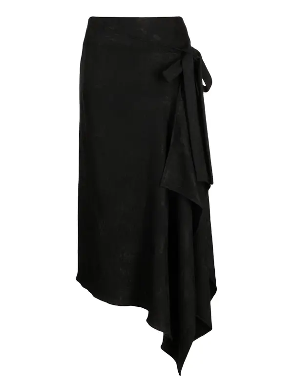 FORME D'EXPRESSION Wraparound Skirt - Black