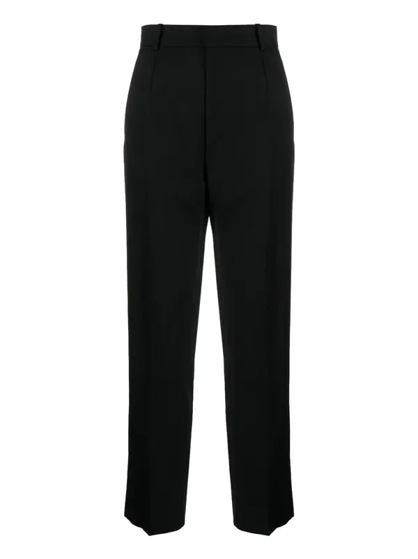 Victoria Beckham Cropped Tailored Trousers - Black